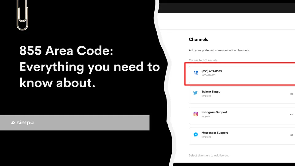 855 Area Code: Everything you need to know.